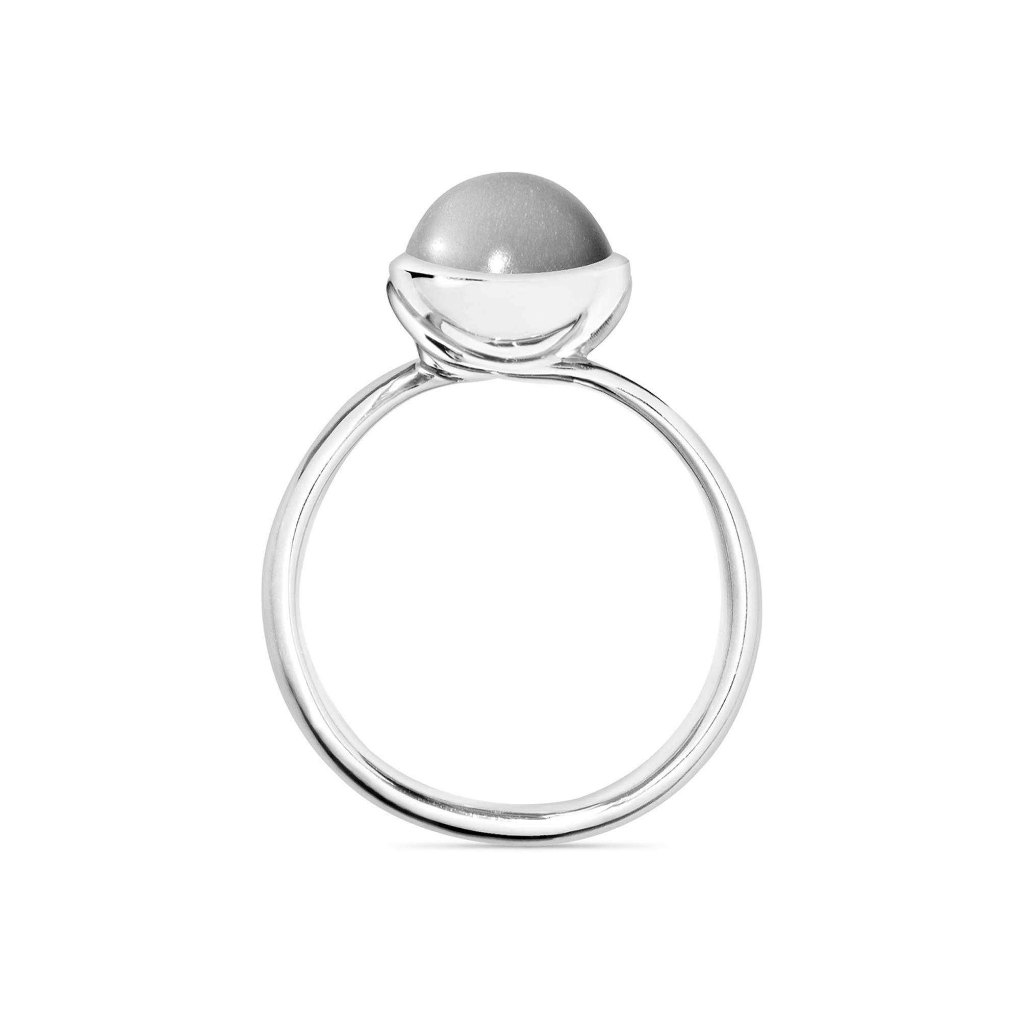 Tamara Comolli BOUTON Ring small Grauer Mondstein